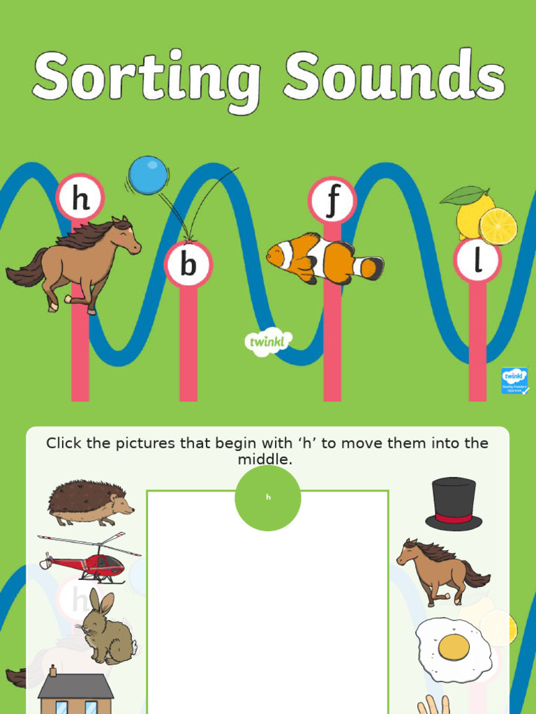 H B F L Initial Sounds Powerpoint Game | PDF