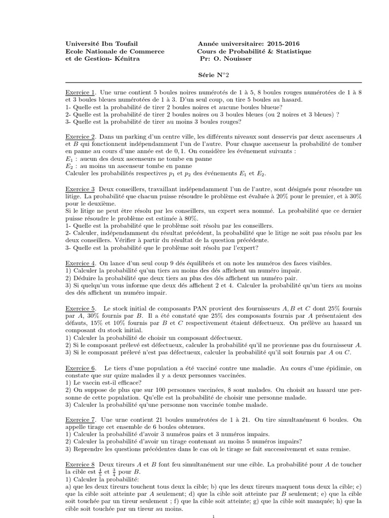 TD2-Proba-2015 | PDF