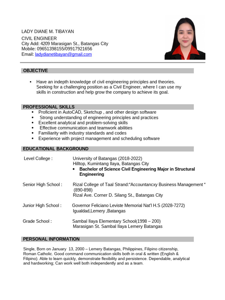 Resume Diane Job Accepted New Edit April | PDF | Cognition | Career ...