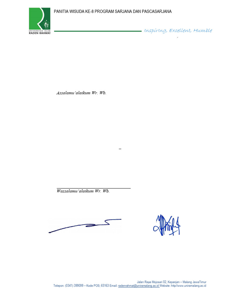 Undangan Rapat Technical meeting | PDF