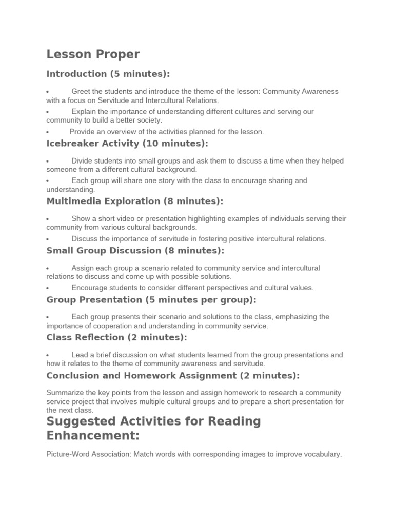 Lesson Plan in Catch Up Fridays | PDF