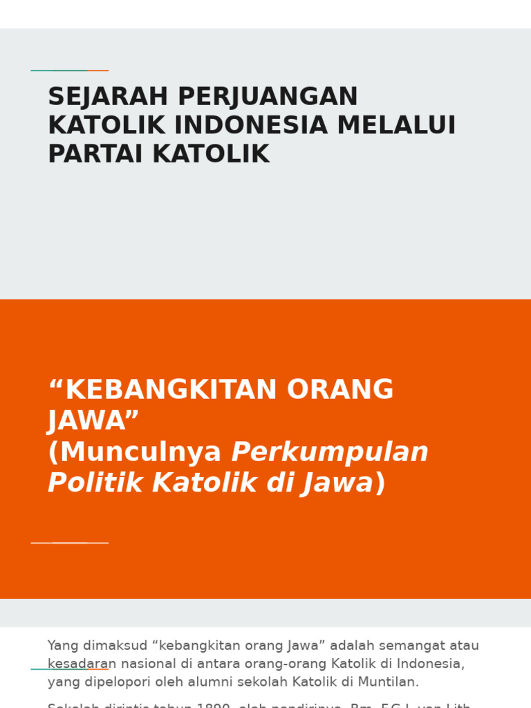 Sejarah Perjuangan Katolik Indonesia | PDF