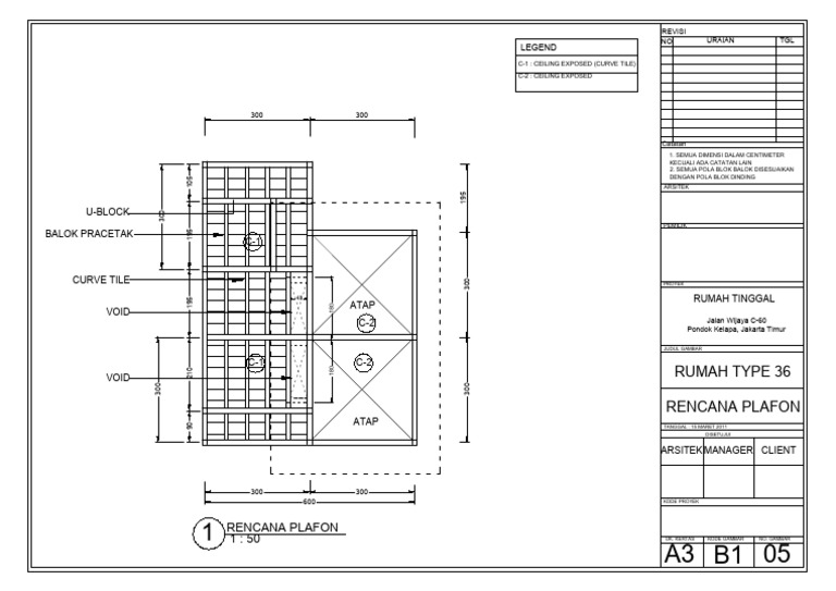 Rencana Plafon | PDF