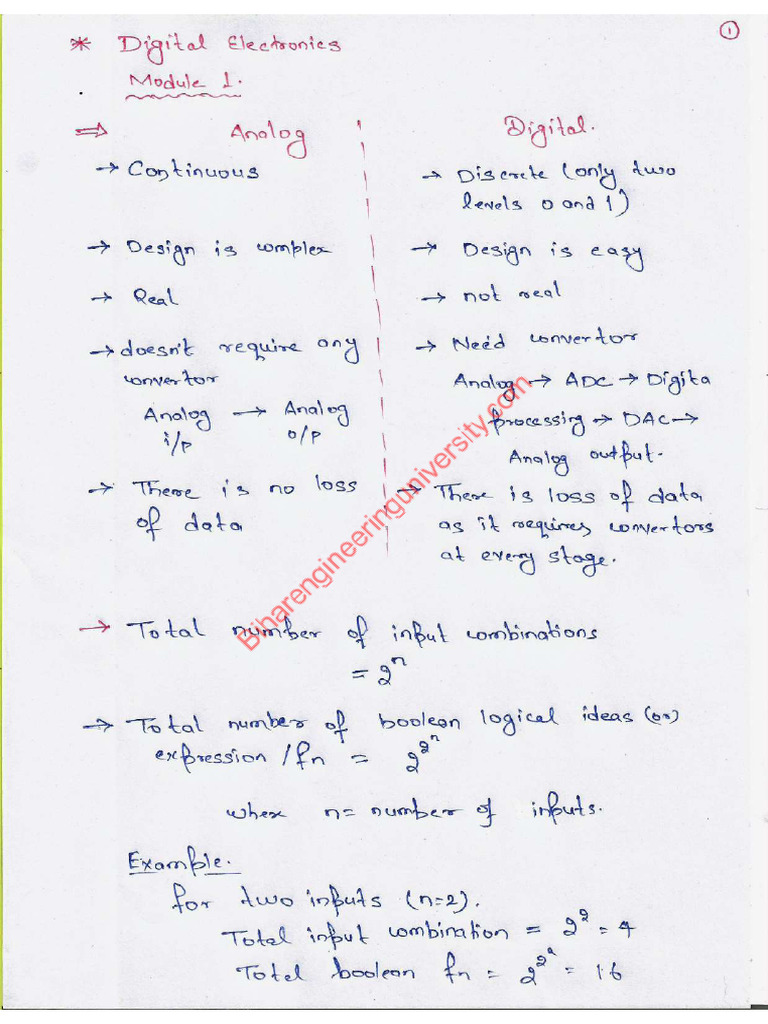 Digital Electronics Notes | PDF