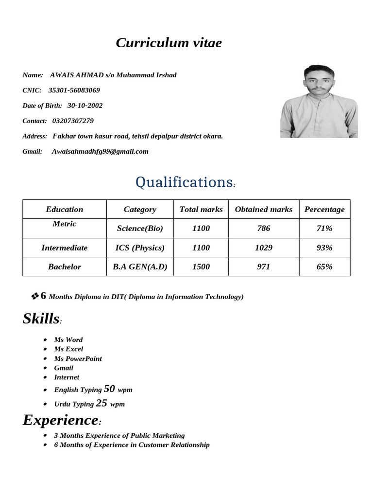 Curriculum Vitae | PDF