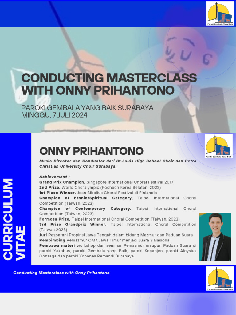 PPT PELATIHAN DIRIGEN MISA GYB 2024 | PDF