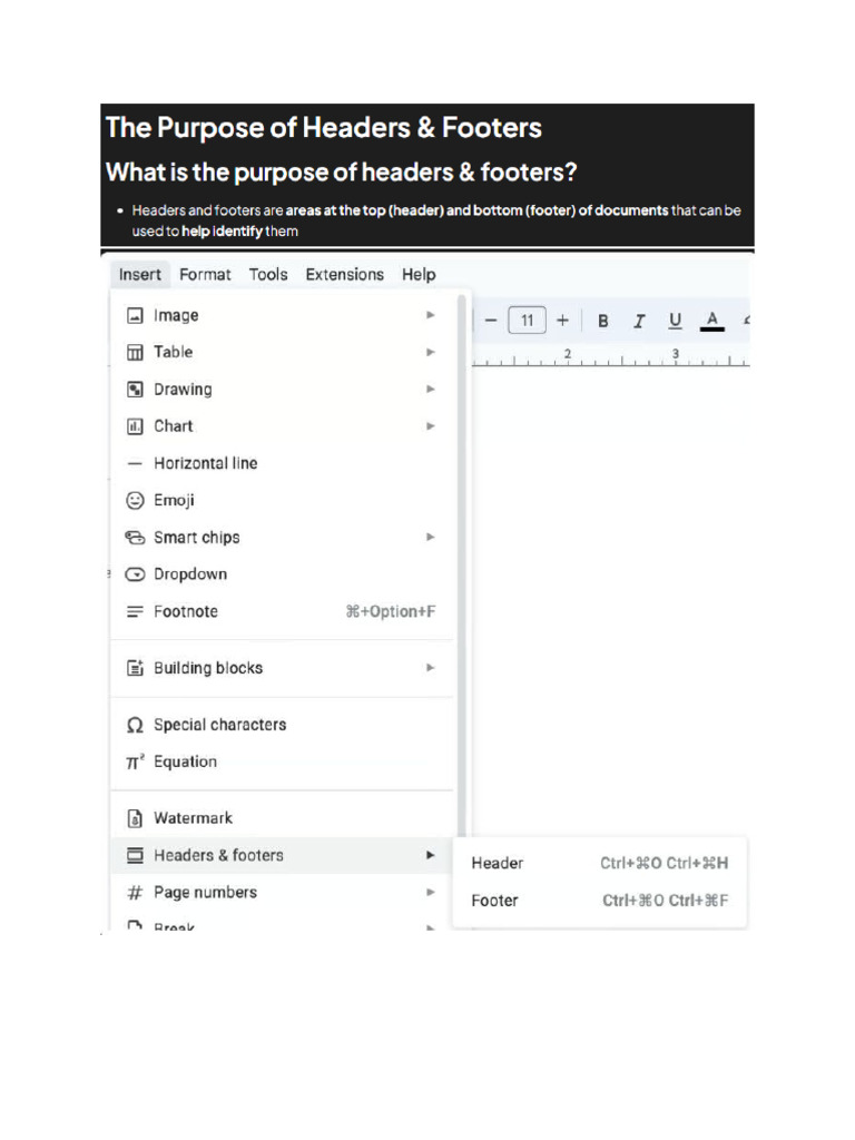 Headers and Footers | PDF