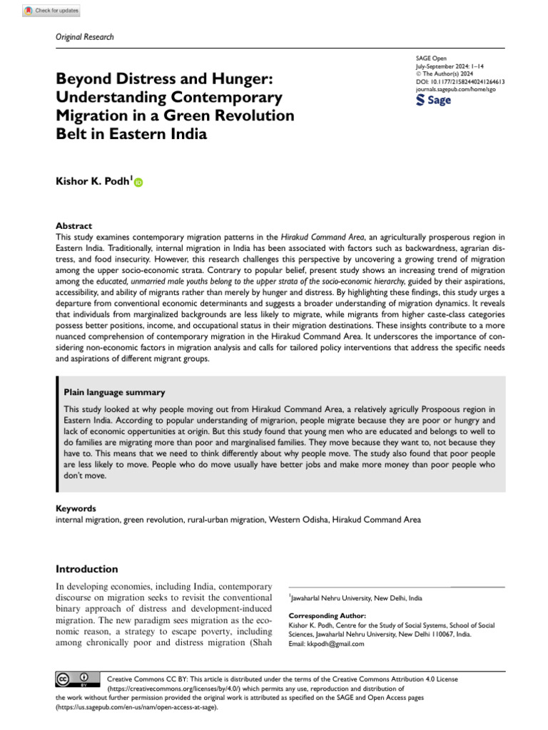 Podh 2024 Beyond Distress and Hunger Understanding Contemporary ...