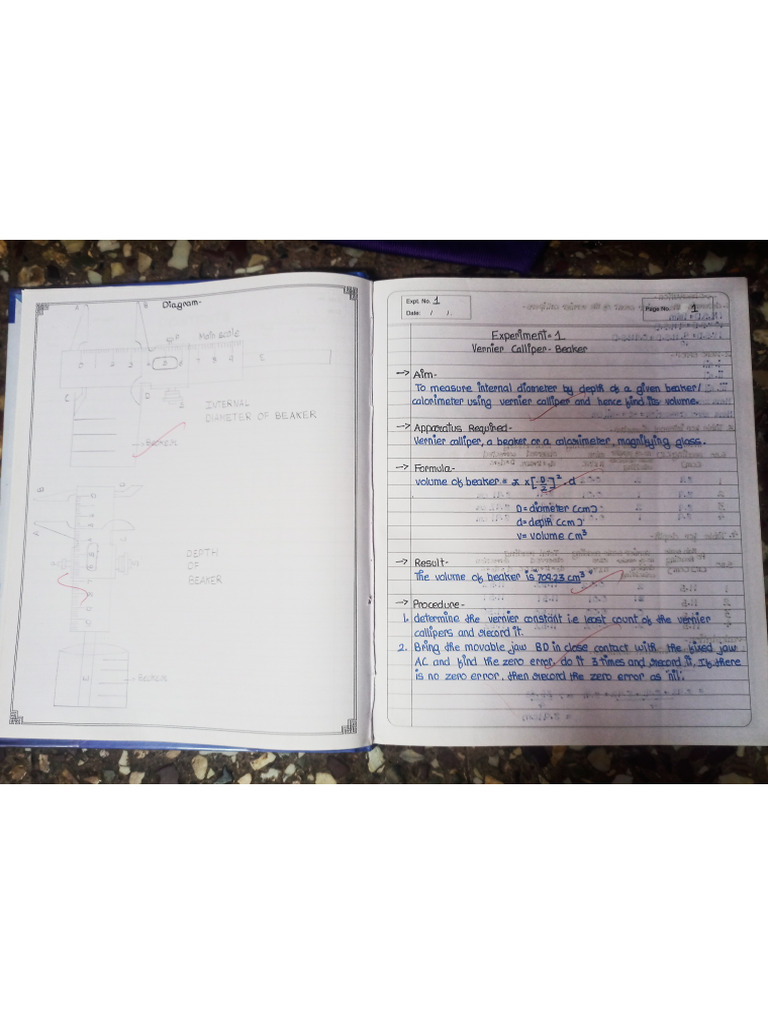 XI Std Physics Practical Record | PDF