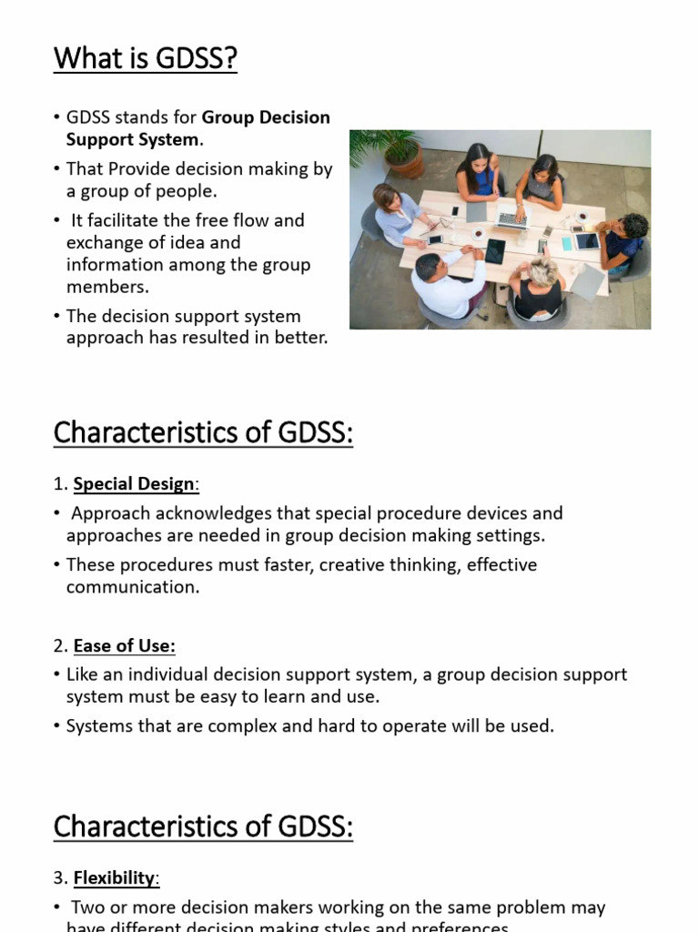 What Is GDSS?: Group Decision Support System | PDF