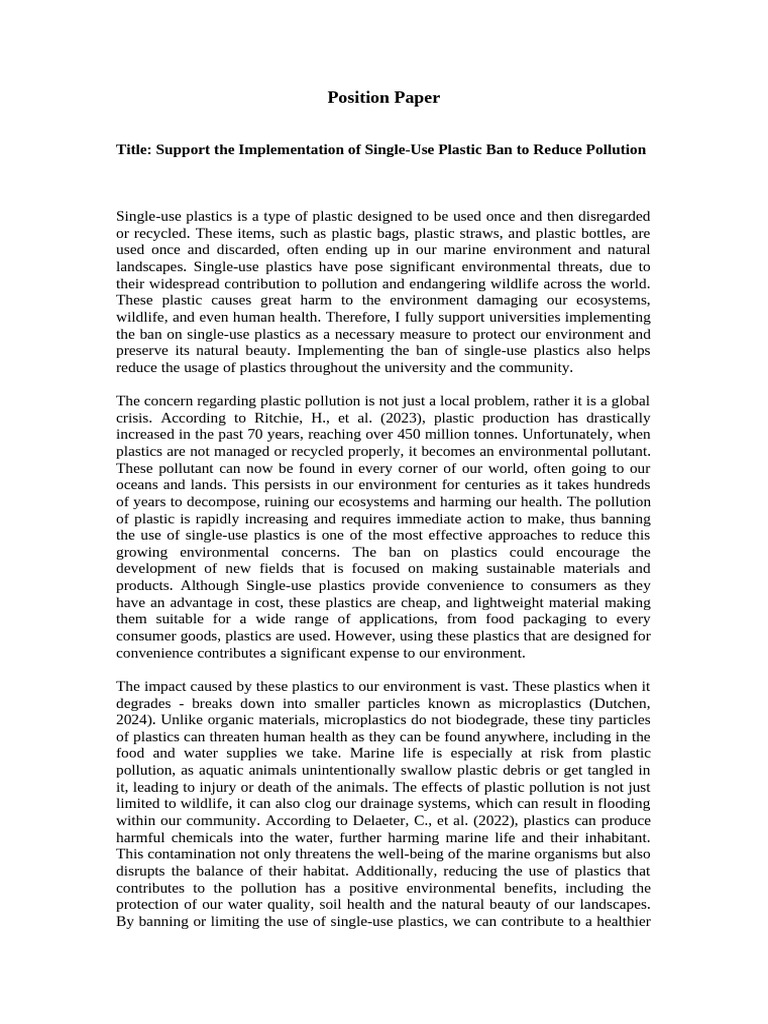 Position Paper | PDF