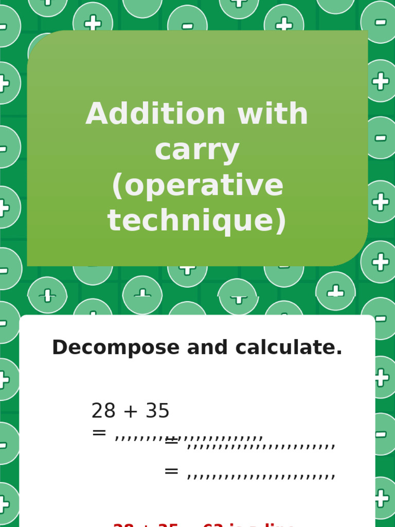 Addition With Carry | PDF