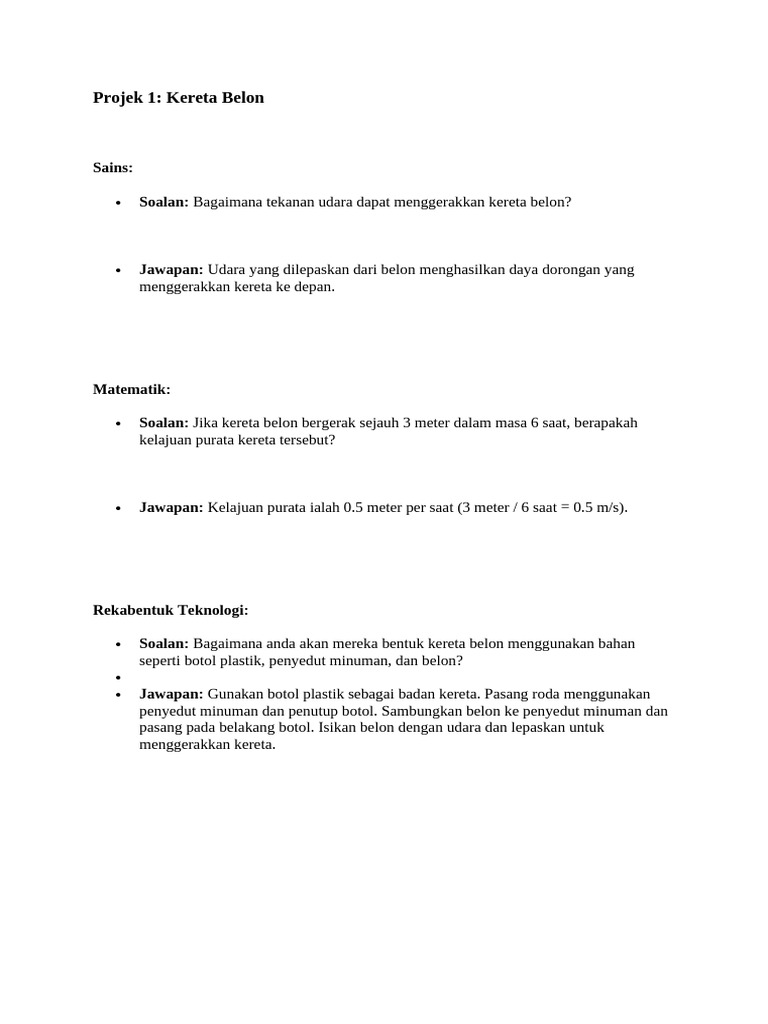 Projek Stem Murid | PDF