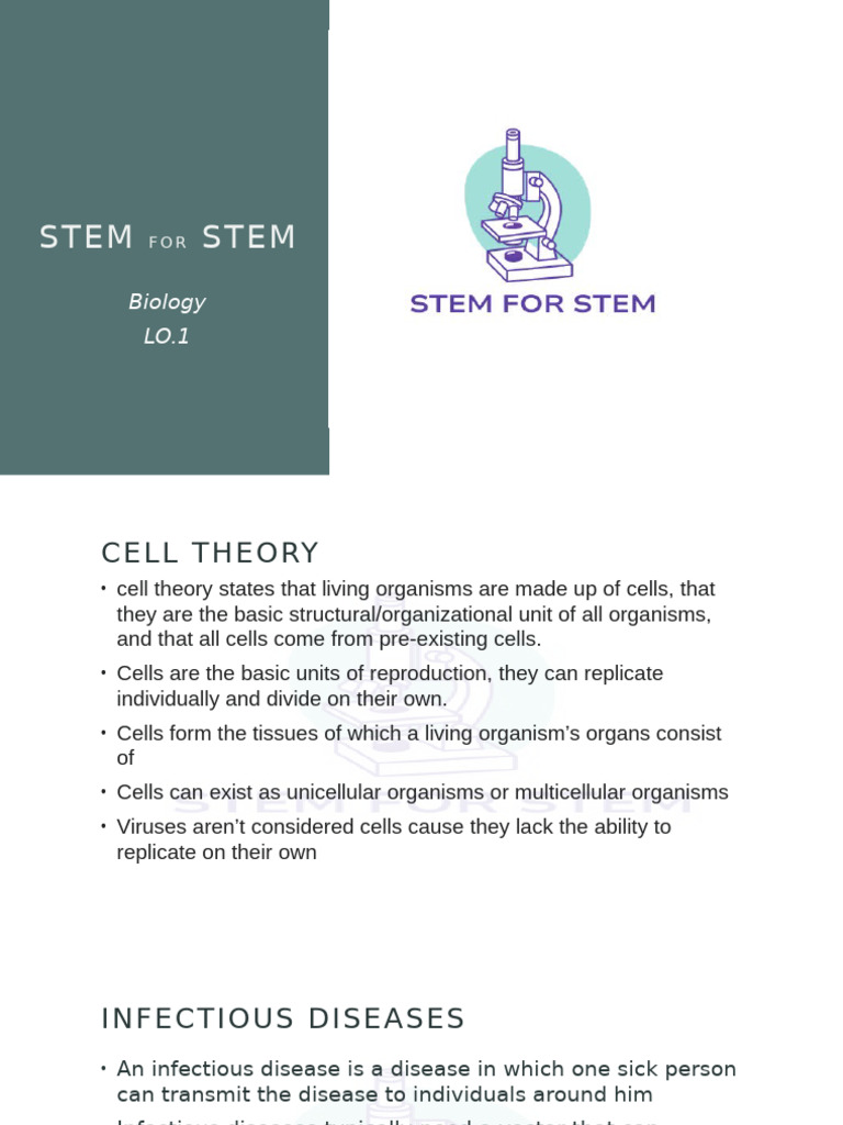 Stem Stem: Biology LO.1 | PDF