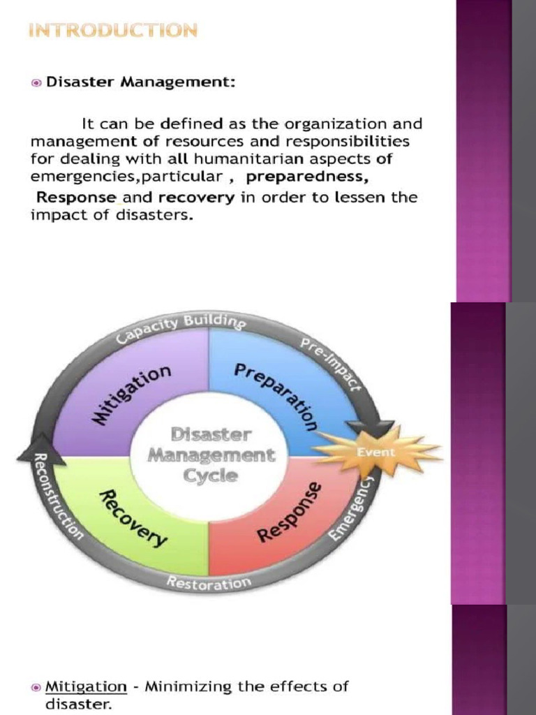 Lesson 4 Disaster Management Cycle | PDF