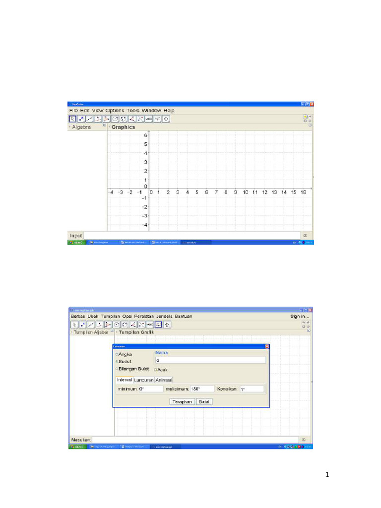Geogebra Project 1 | PDF