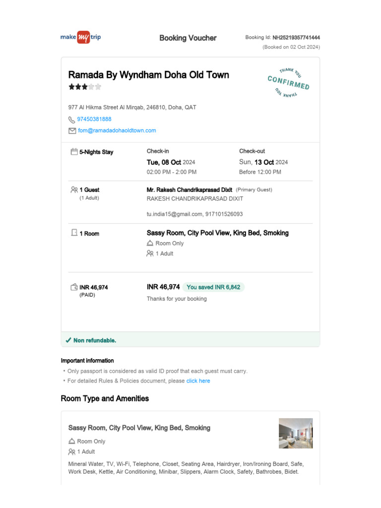 Ramada by Wyndham - Hotel | PDF