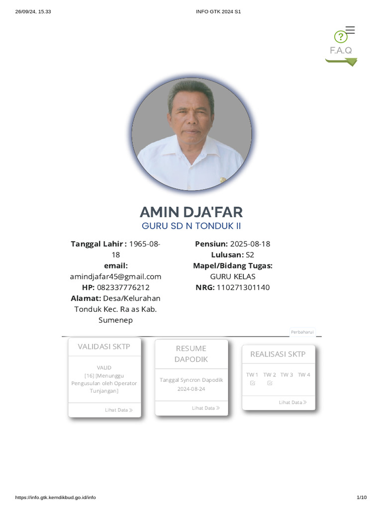 Info GTK 2024 S1 Amin Djakfar TPG | PDF