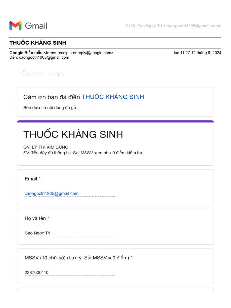 THUỐC KHÁNG SINH | PDF