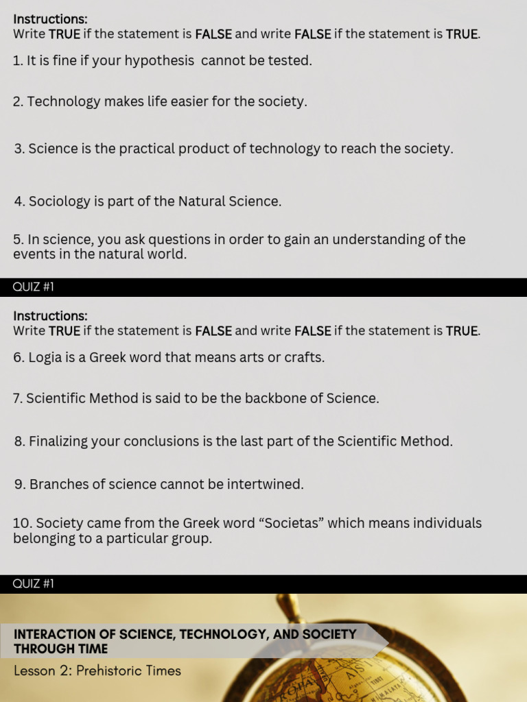 Lesson 2. Prehistoric Times | PDF