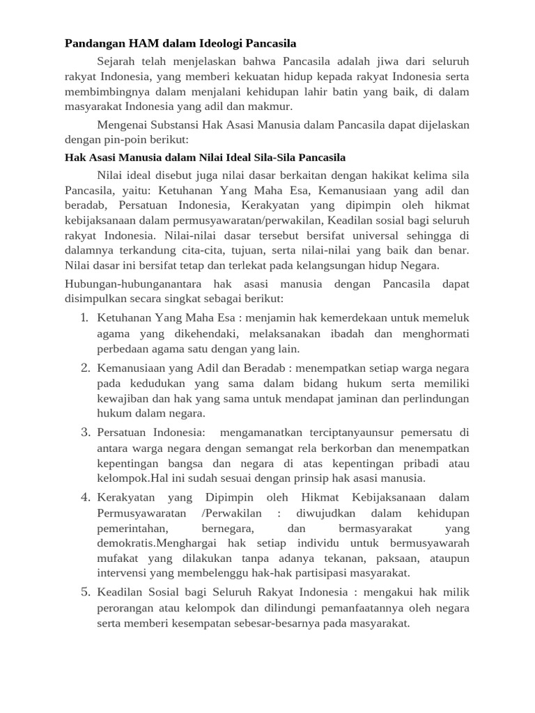 Materi HAM Dalam Dasar Negara, Konstitusi Negara, Dan Peraturan ...