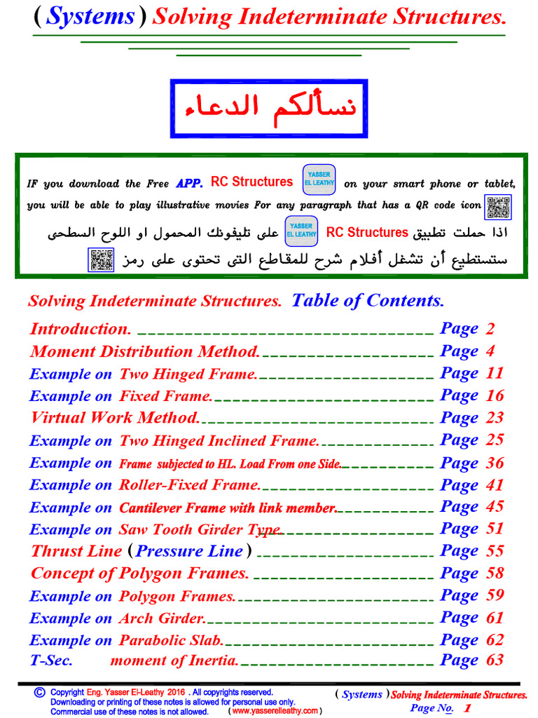 28- (Systems) (1) Solving Indeterminate Structures (2016) | PDF