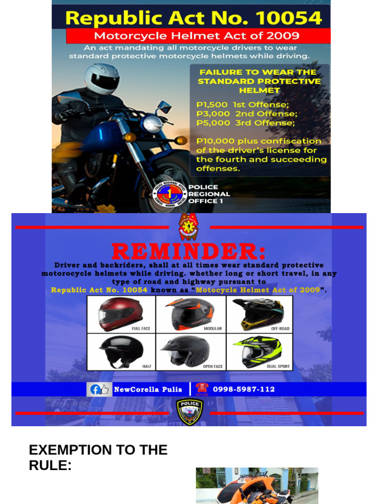 RA 10054 Helmet | PDF