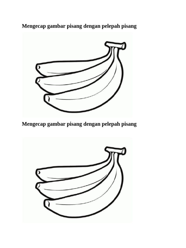 Pembelajaran Mengecap Gambar Pisang Dengan Pelepah Pisang | PDF