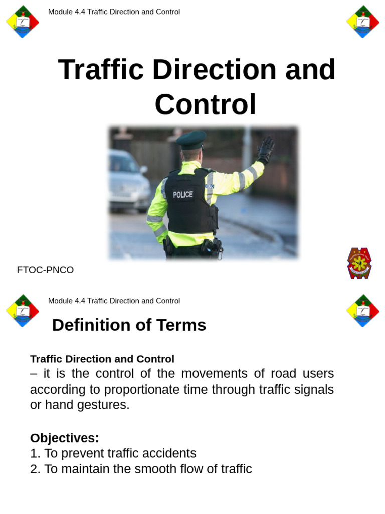 4.4 Traffic Direction and Control | PDF
