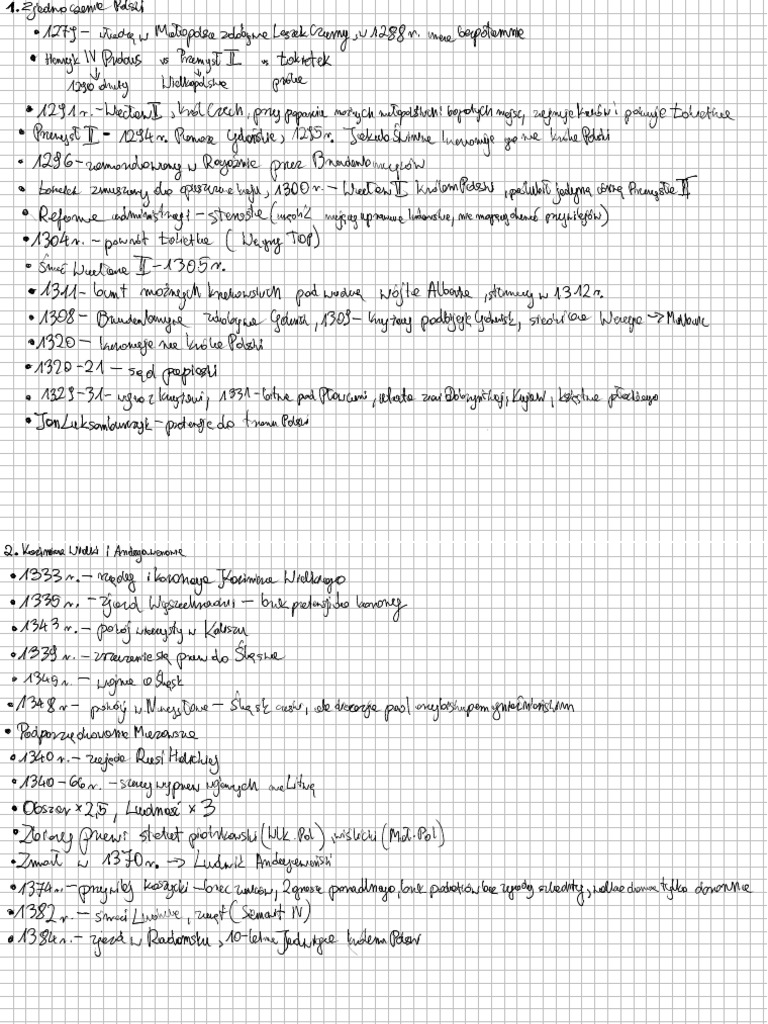 Historia Notatki | PDF