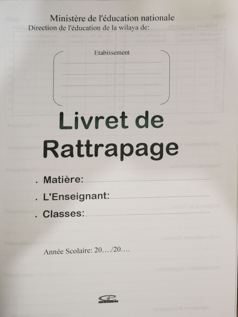 Livret p1 | PDF