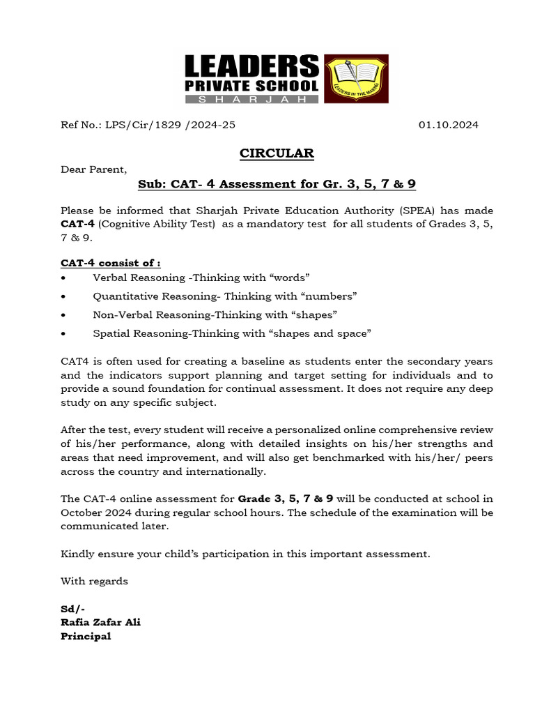 Circular Cat4 Assessment | PDF