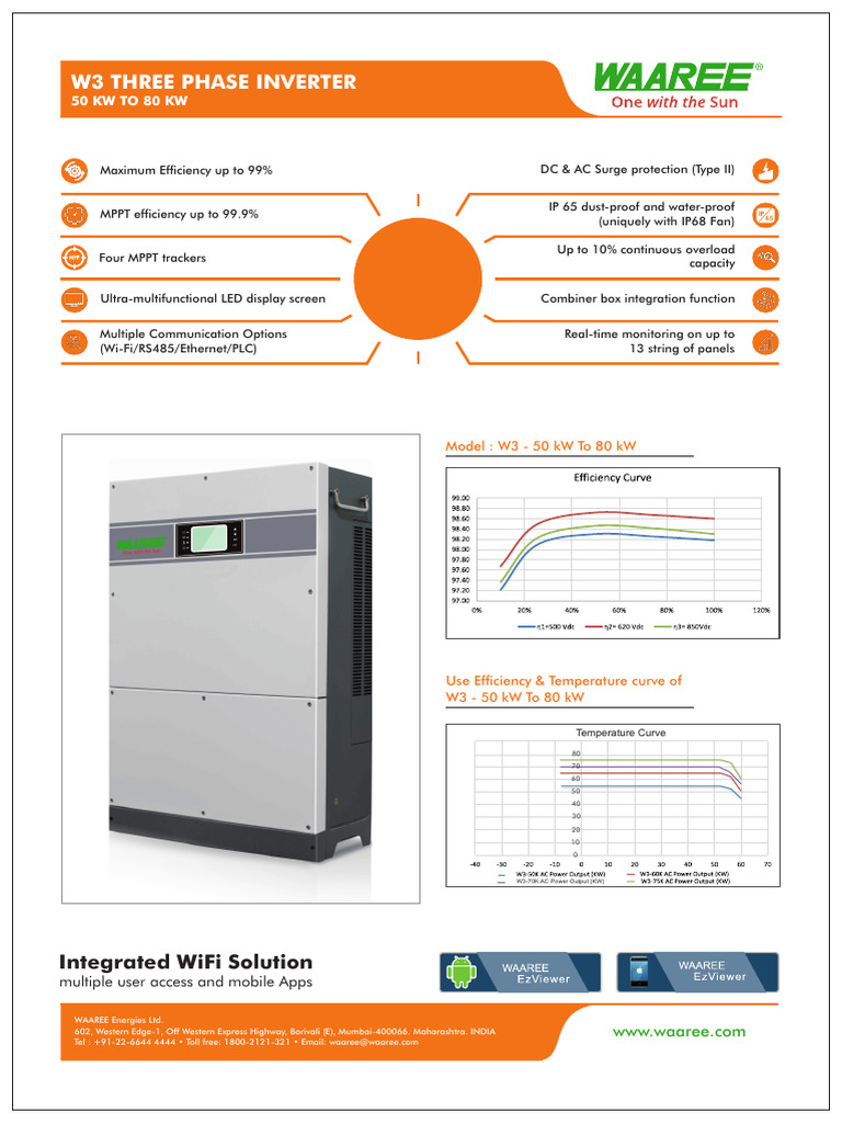 Waaree Inverter-Datasheet | PDF
