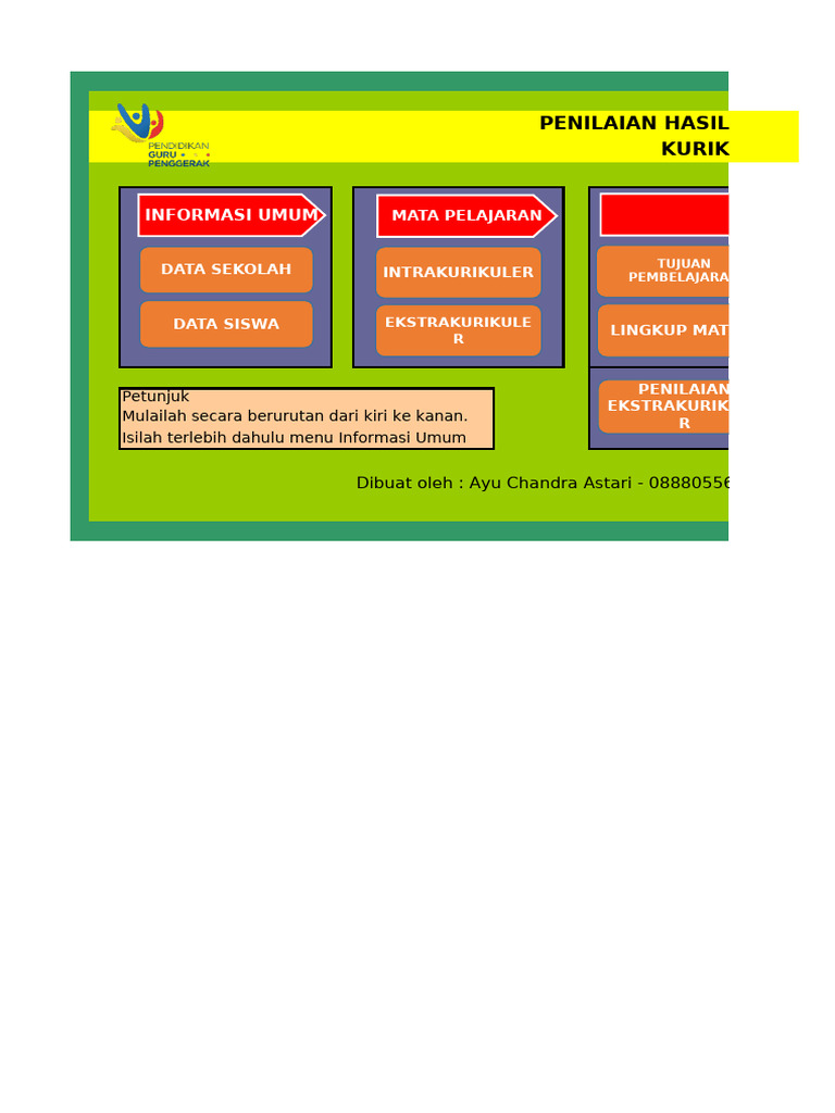 APLIKASI RAPOT KUMER KELAS 5 GENAP 23.24 | PDF