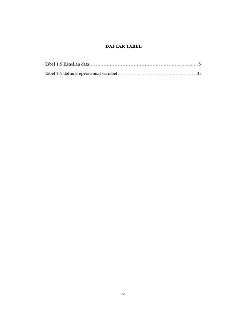 DAFTAR TBL, SGKTN h5 | PDF