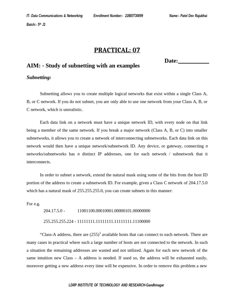 Practical-7 Que | PDF