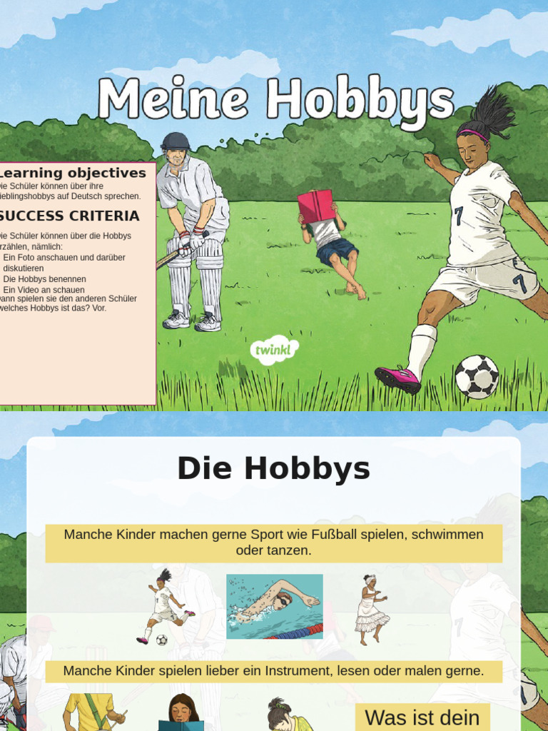 Die Hobbys - T2 Lesson 3 Week 2 | PDF