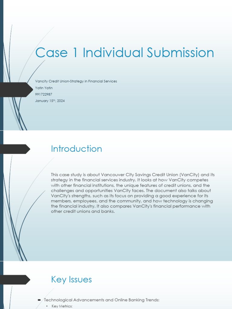 Case 1 Individual Submission by Yatin Yatin | PDF
