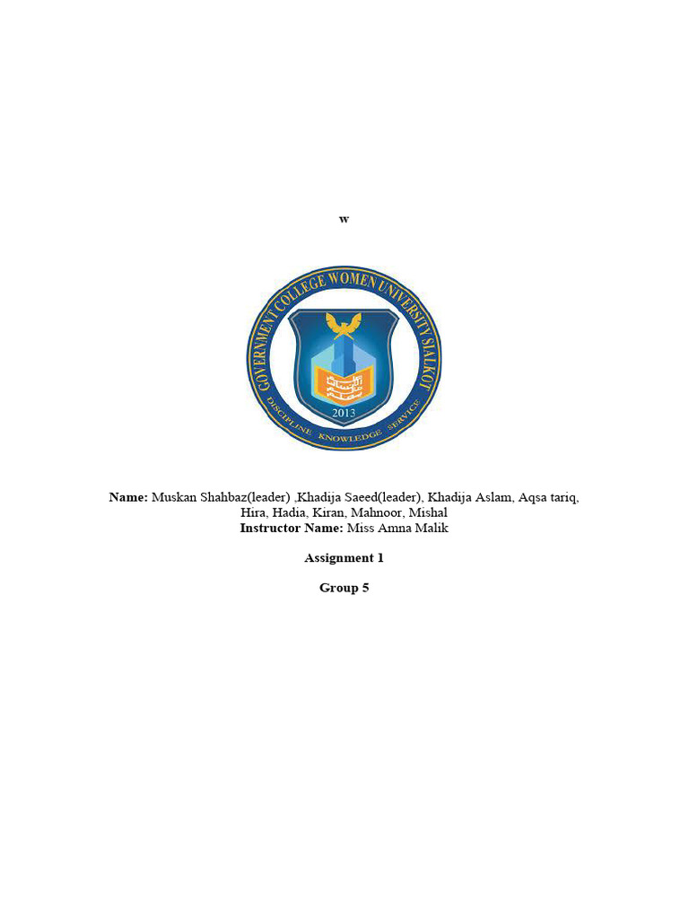 Group 5 Assignment | PDF