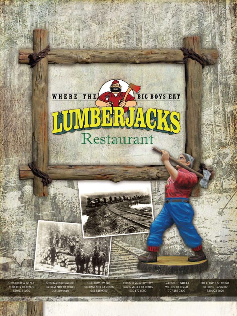 Lumberjacks Menu | PDF | Hamburgers | Salad