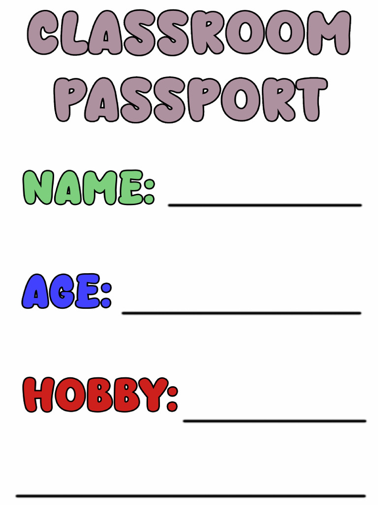 Classroom passport | PDF