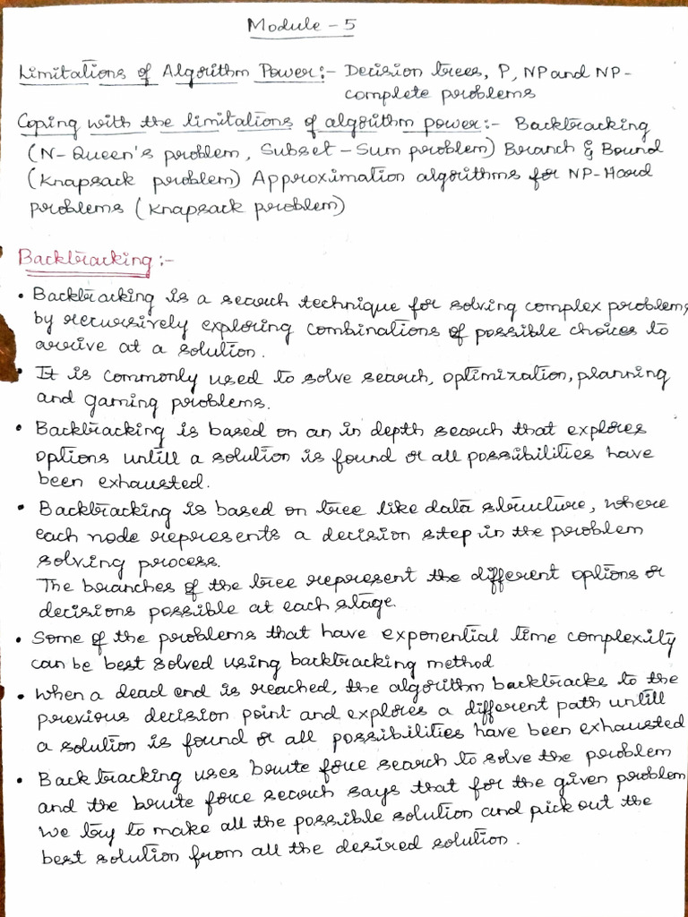 Ada - Sem IV Bcs401 Mod 5 Complete @vtunetwork | PDF