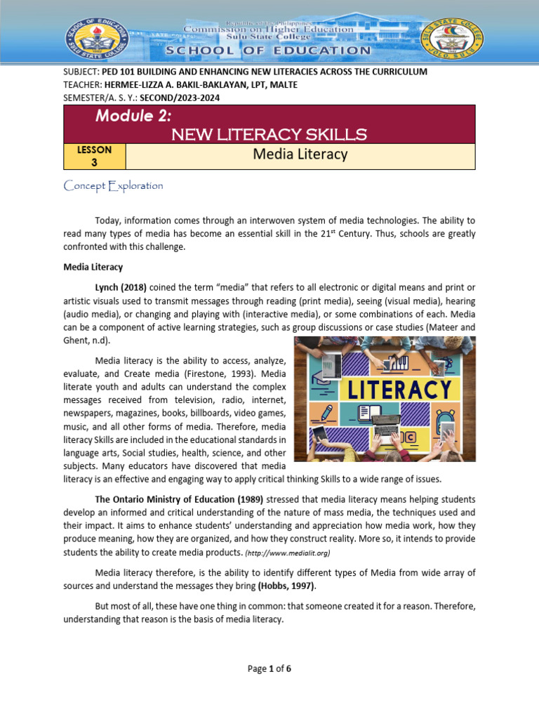 Ped 101 M2 Lesson 3 | PDF