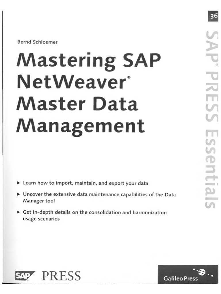 SAP Press - Mastering SAP NetWeaver Master Data Managment | PDF