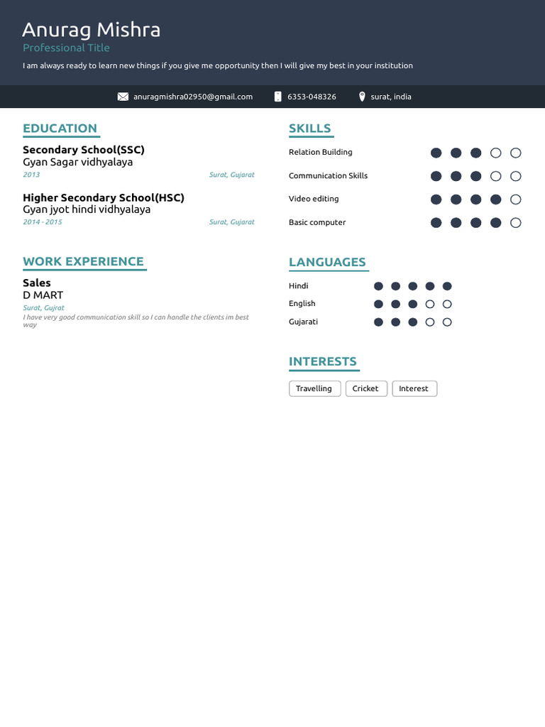 Anurag's Resume | PDF