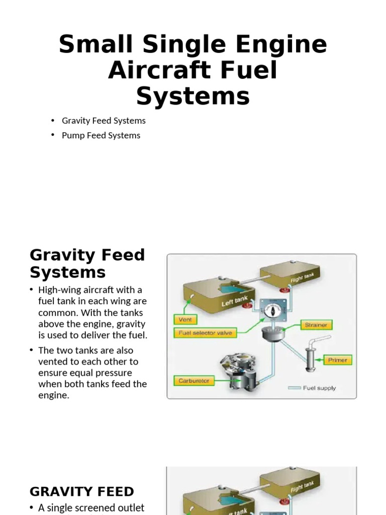 Small Single Engine Aircraft Fuel Systems | PDF