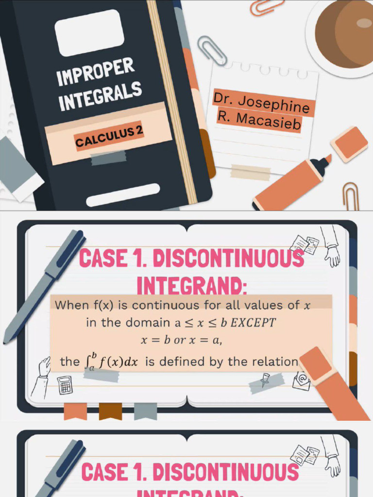 Improper Integrals Pdf