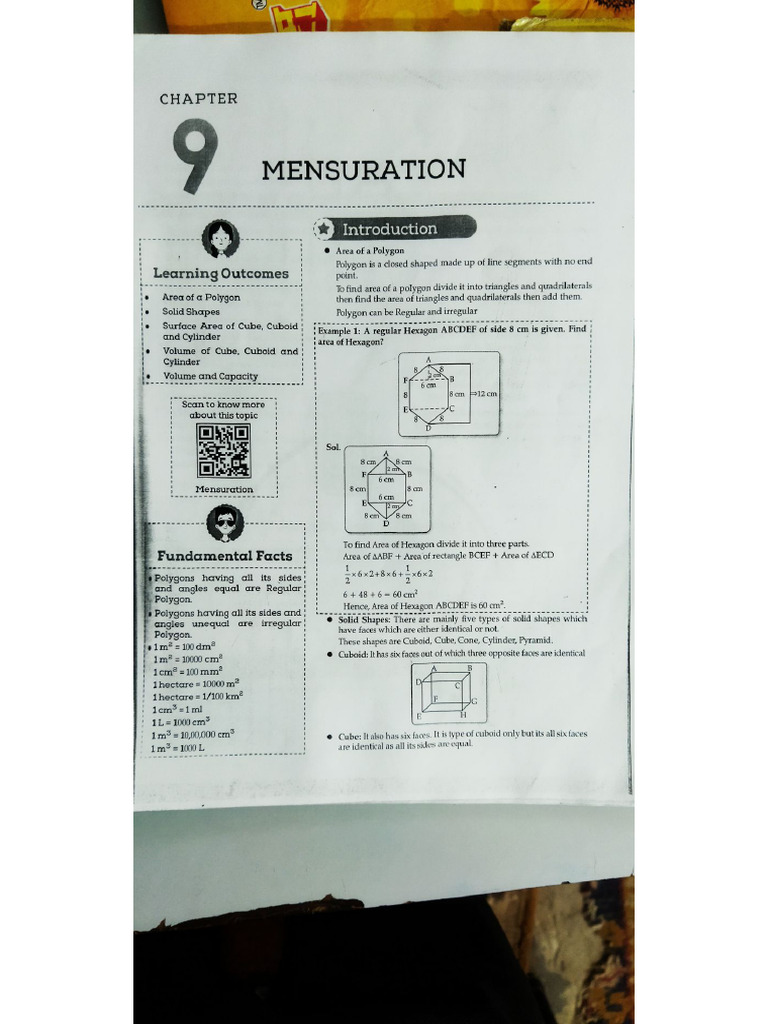 Mensuration Class 8th | PDF