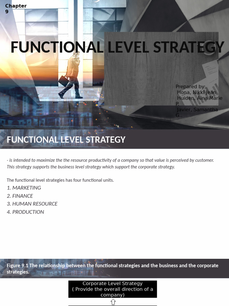 Chapter 9 Functional Level Strategy | PDF