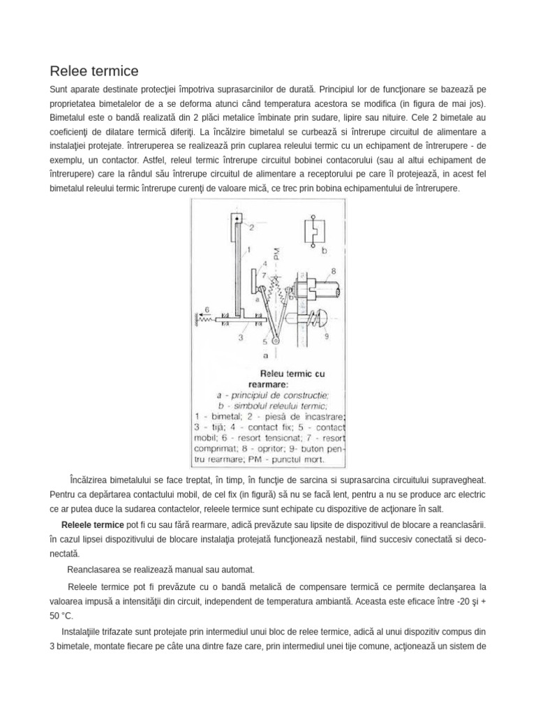 Principiul Releu Termic | PDF